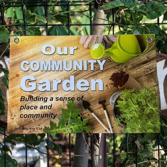 Community Garden Sign